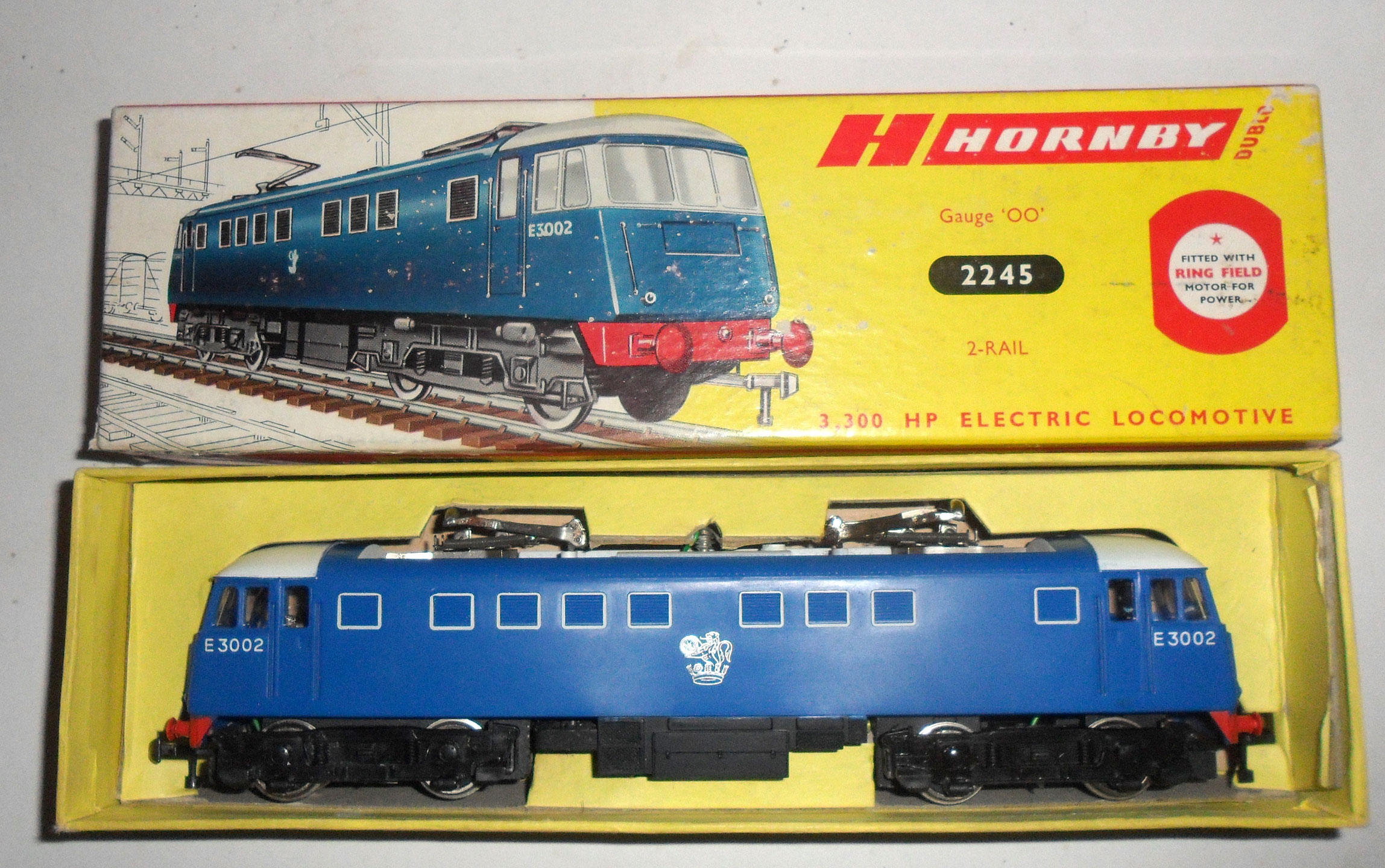 HORNBY DUBLO 2-RAIL 2245 3,300HP ELECTRIC LOCOMOTIVE E3002 BOXED ...